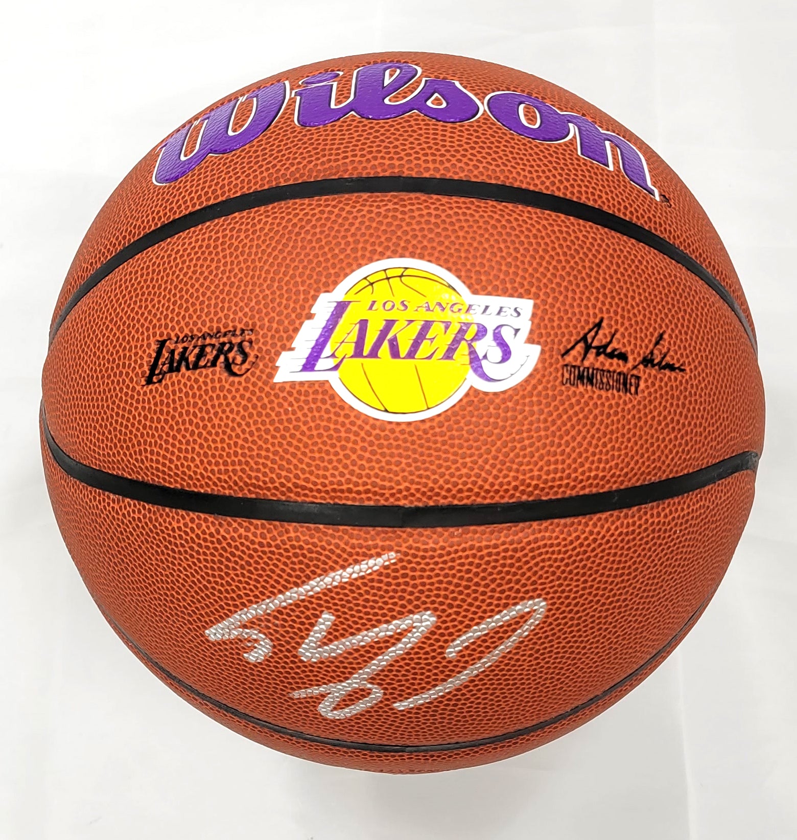 Shaquille O'Neal Autographed Wilson Los Angeles Lakers Logo NBA Basket ...