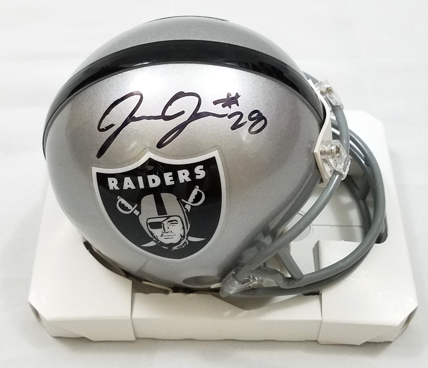 Josh Jacobs Autographed Las Vegas Oakland Raiders Mini Helmet Beckett ...