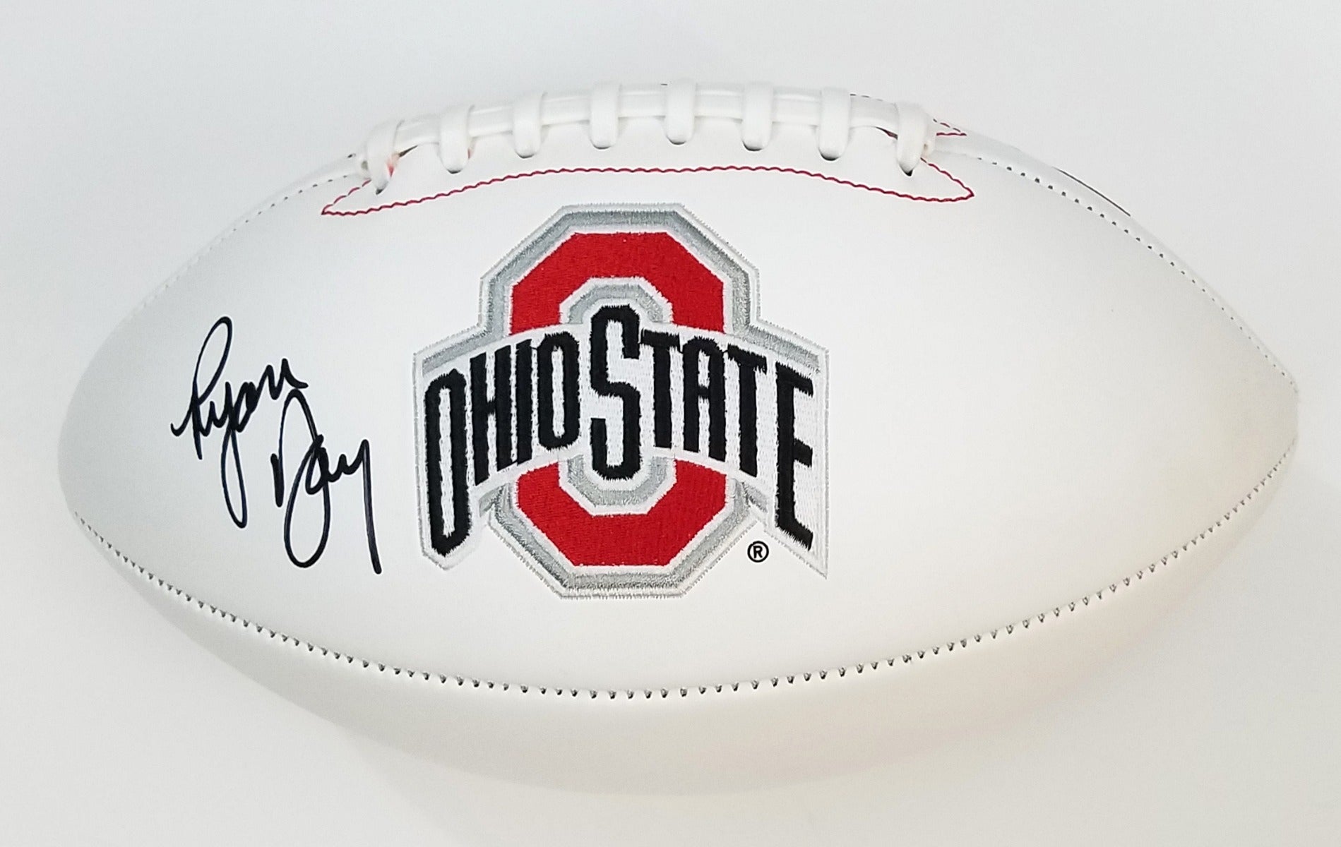 Ryan Day Autographed Ohio State Buckeyes Logo Football Beckett Witness ...