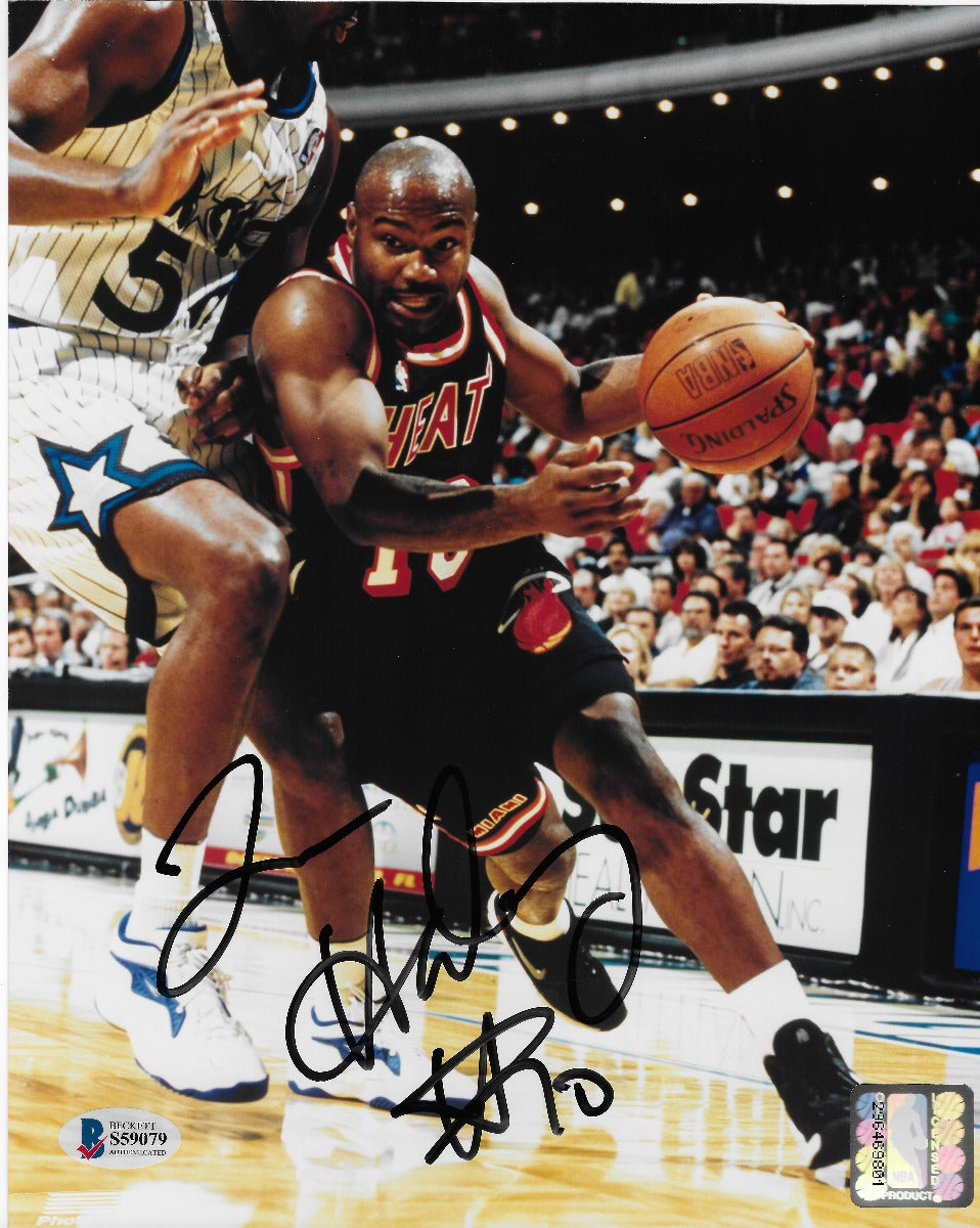 Tim Hardaway Autographed Miami Heat 8x10 Photo Beckett Authenticated ...